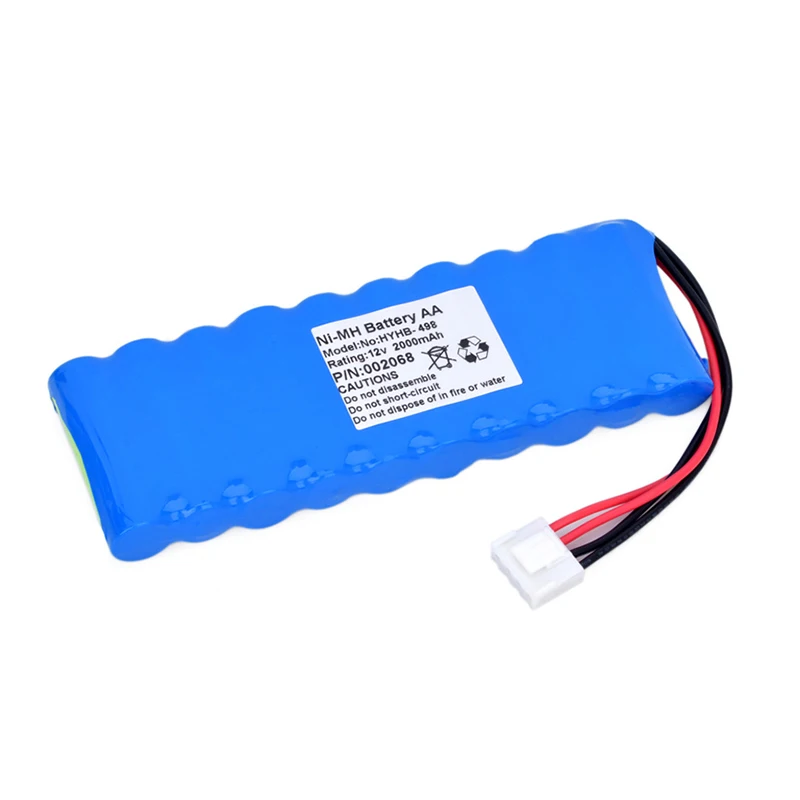Ni-mh 12v 2000mah Ecg Hyhb-498 Replacement Rechargeable Battery For ...