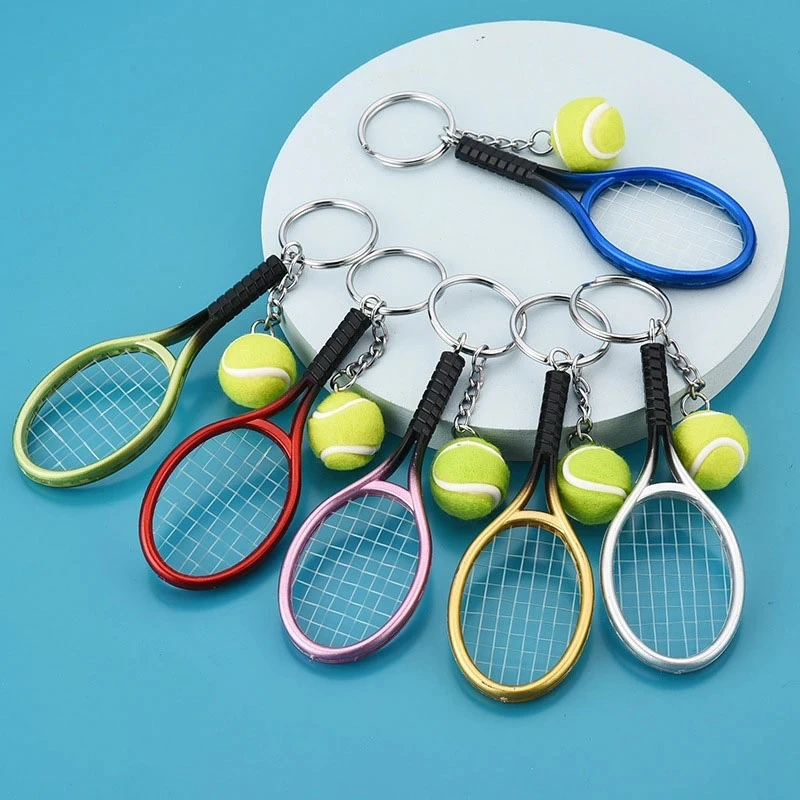 Wholesale Mini Tennis Ball Keychains - Promotional Gift Key Ring, PVC ...