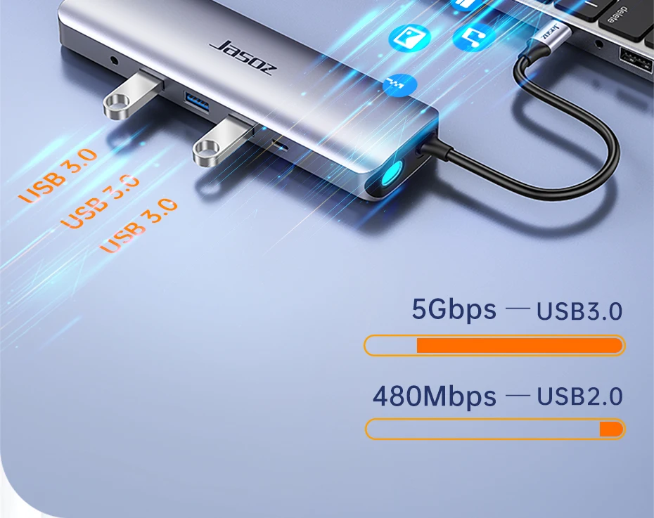 Jasoz Type C Hub 10 In 1 Usb3 0 3 3 5av Vga Hdmi Pd Sd Tf Gigabitrj45