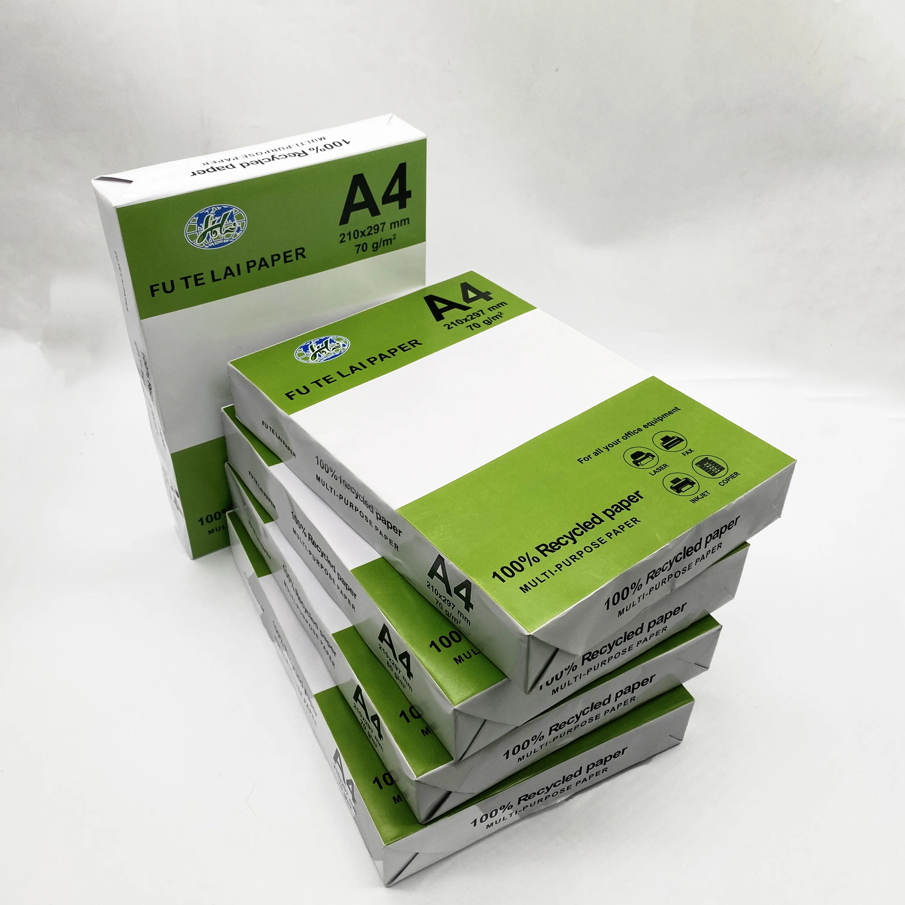 High Quality A4 70g White Paper 100% Recycled Copy Paper - Buy Copy ...