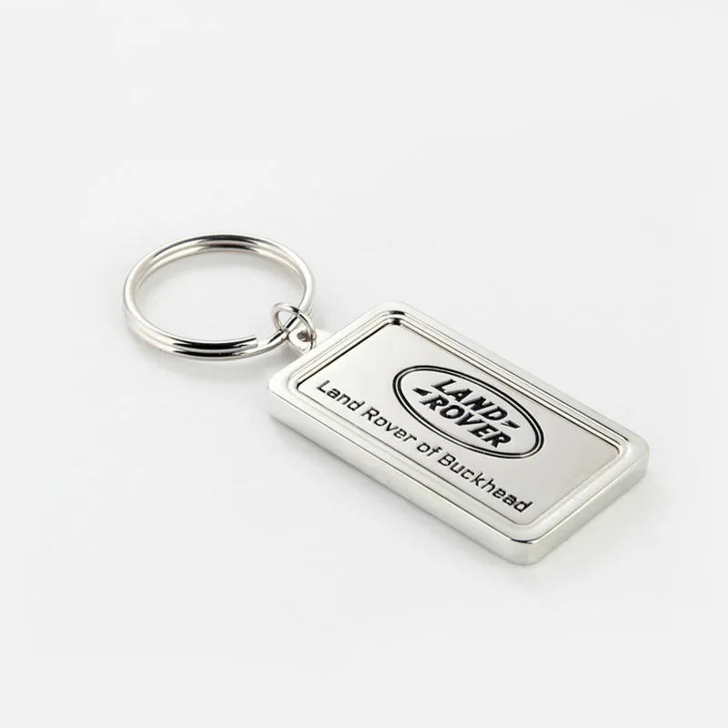 Custom Chrome Zinc Alloy Metal Car Keychain Ring Car Logo Key Tag For ...