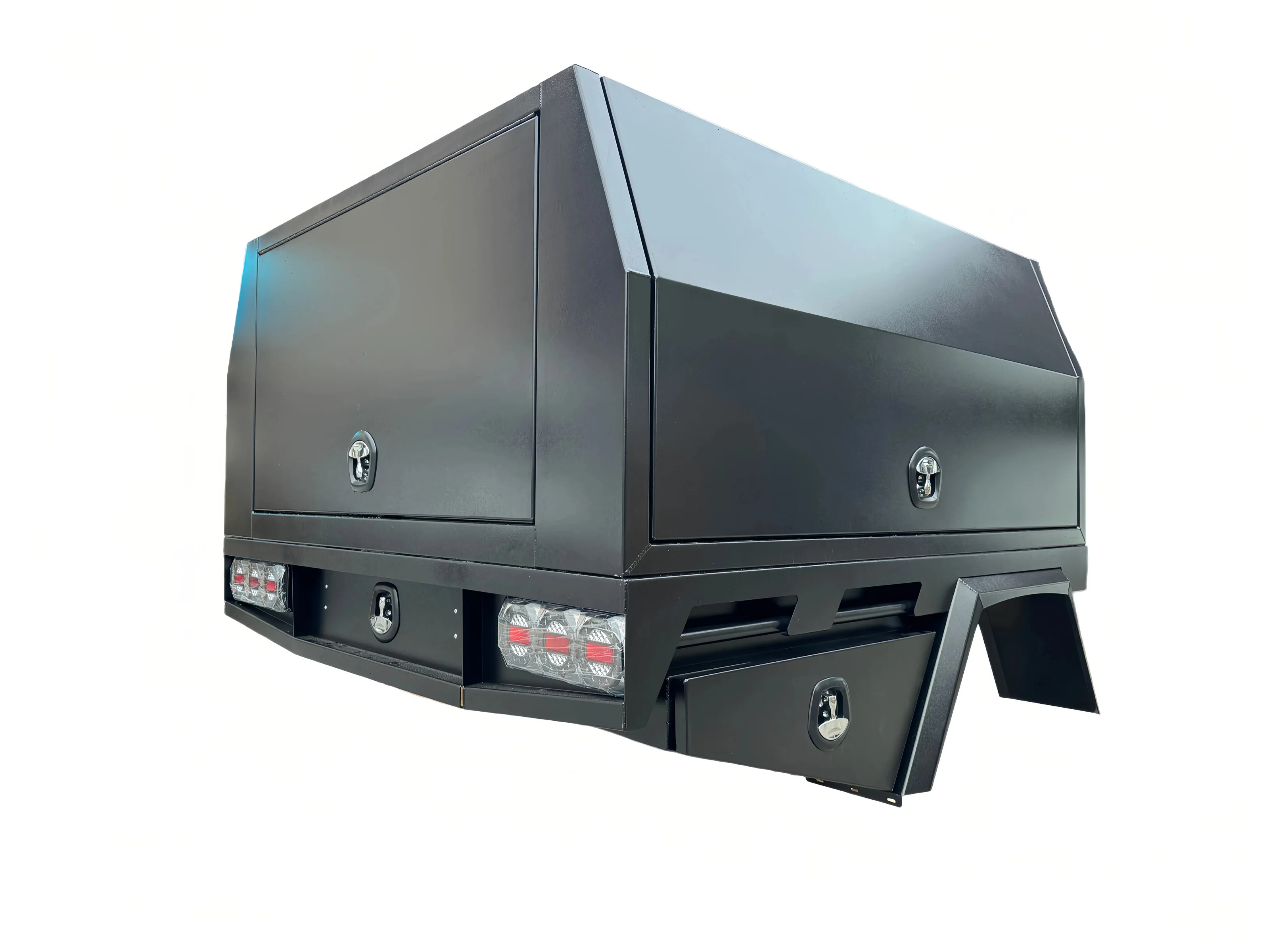 Superior Black Aluminium Alloy Pickup Truck Ute Tray and Canopy Toolbox ...