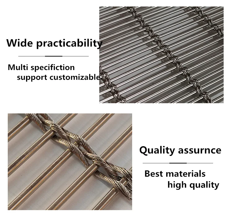 Decorative Architectural Wall Cladding - Copper Weave Wire Mesh
