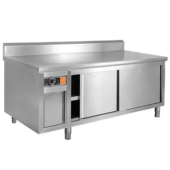 Commercial Heated Workbench Cabinet /food Plate Warmer Hotbox ...