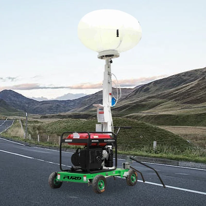 Mobile/trailer Led Hydraulic 4x400w 4x1000w Metal Halide Led Lighting ...