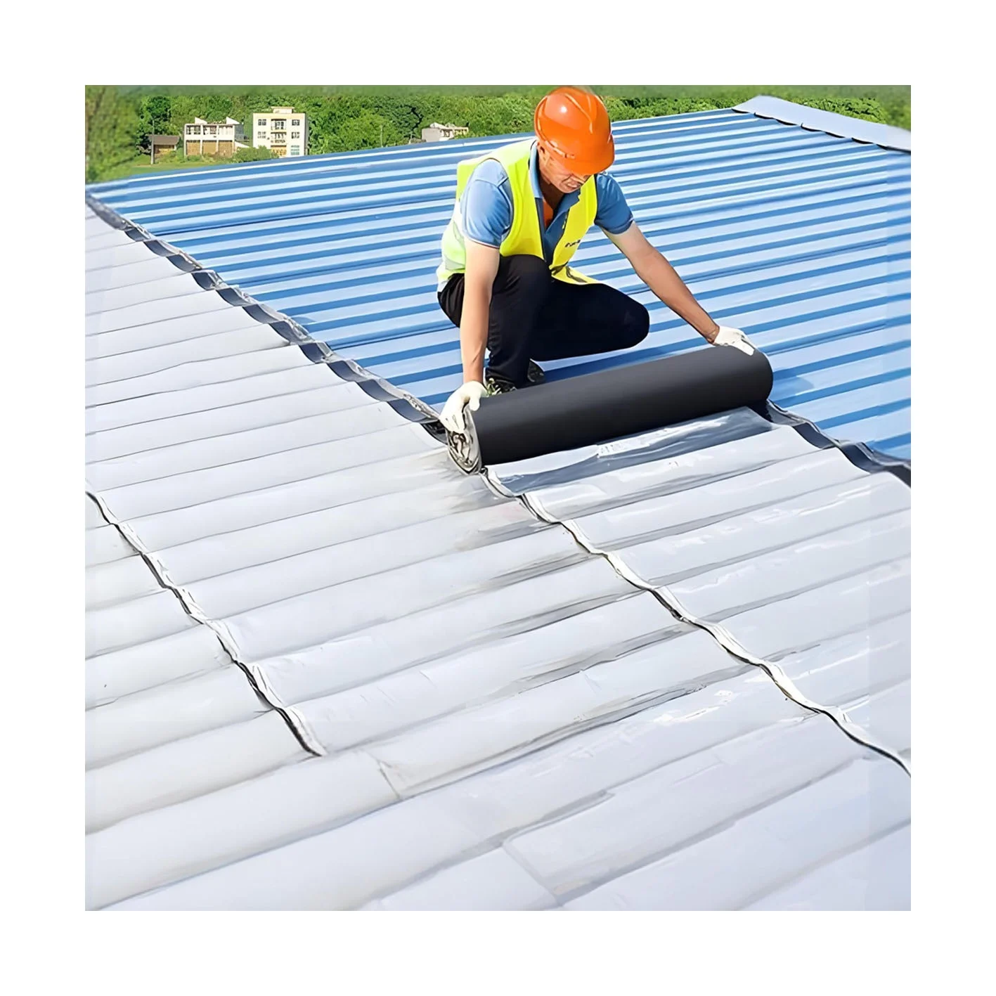 Self Adhesive Bitumen Waterproofing Membrane Waterproof Roofing ...