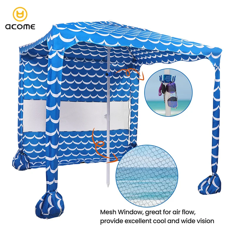 Acome Wholesale Luxury Boho Romantic Square Beach Shade Umbrella Tent ...