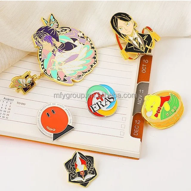 Custom Metal Badge Brooch Anime Glitter Pearl Lapel Pin Soft Hard ...