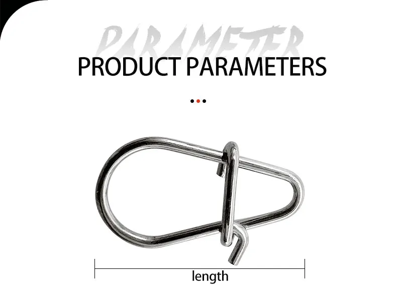 Fishing Snap Pin Stainless Steel Fishing Barrel Swivel Safety Snaps ...