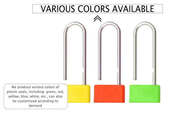 Hed-pl108 Disposable Boxes Security Padlock Seal Lock Custom Plastic ...