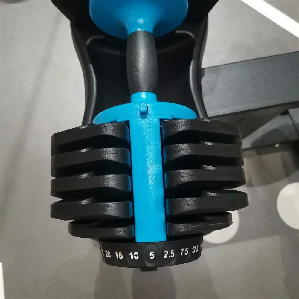 Adjustable Dumbbell Sets 10-25kg Multiweight Options Weighted Dumbbell ...