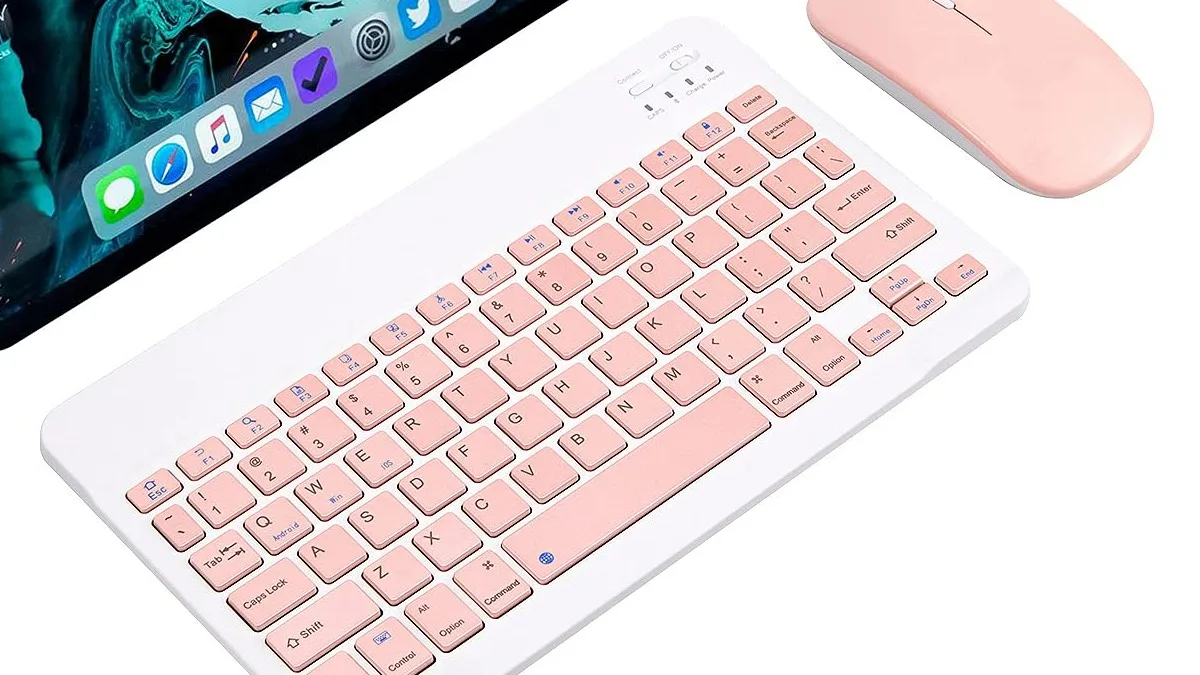White Mini Small Codeless Pink Ergonomic Rechargeable Bluetooth ...