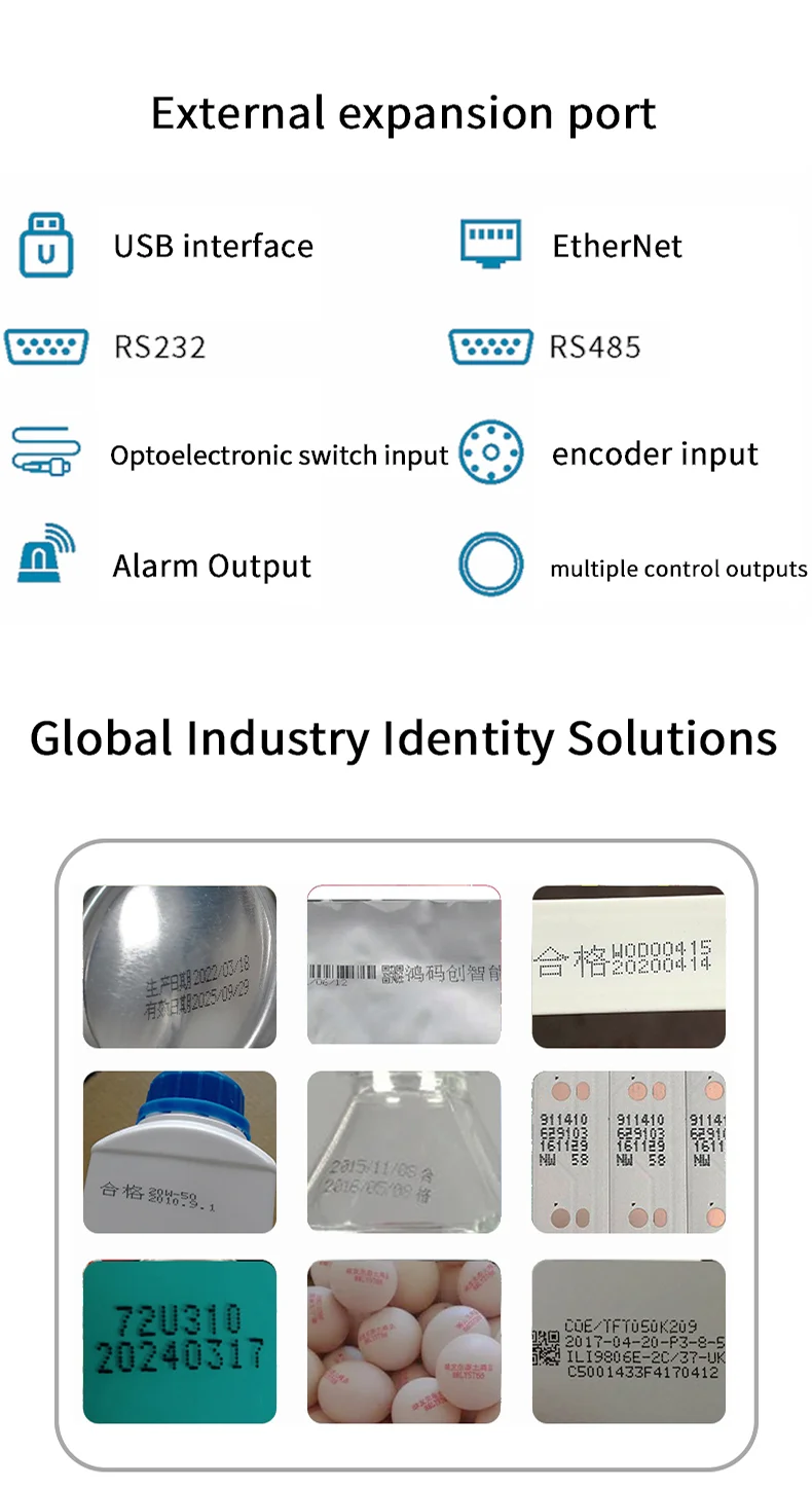 Industrial Fully Automatic Intelligent Cij Inkjet Printer,Qr Code Batch ...