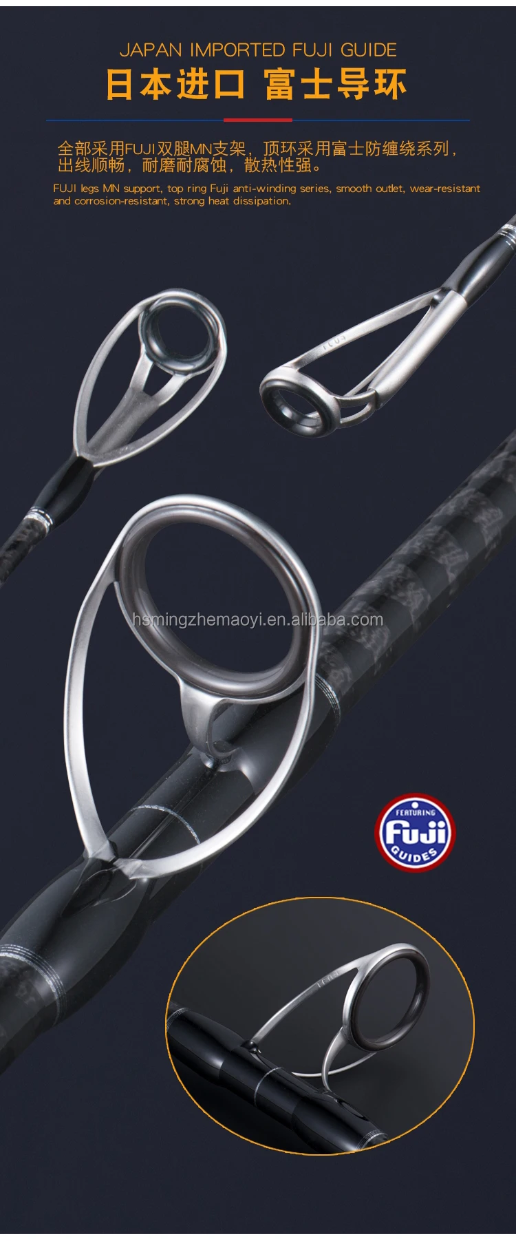 Lurekiller Full Fuji Parts Shore Jigging Boat Fishing Rod Ocean Popping ...