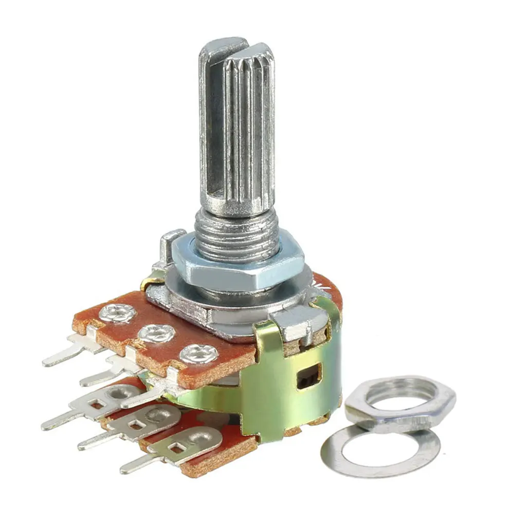 WH148 B500K Potentiometer - Linear Carbon Film 6pin 15mm