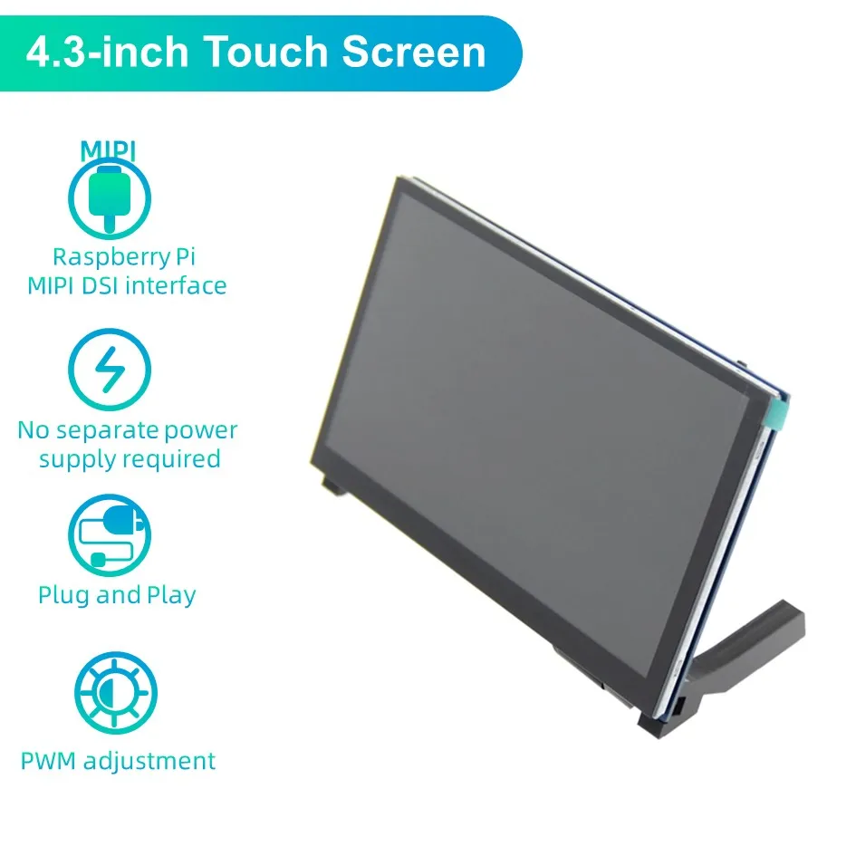 4.3 Inch Mipi Dsi Ips 800*480 Capacitive Touch Screen Drive Free 15pin ...