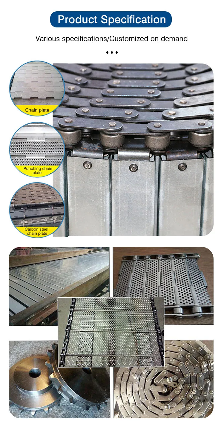 Flexible Plastic Slat Conveyor Slat Inclined Belt Conveyor Stainless ...