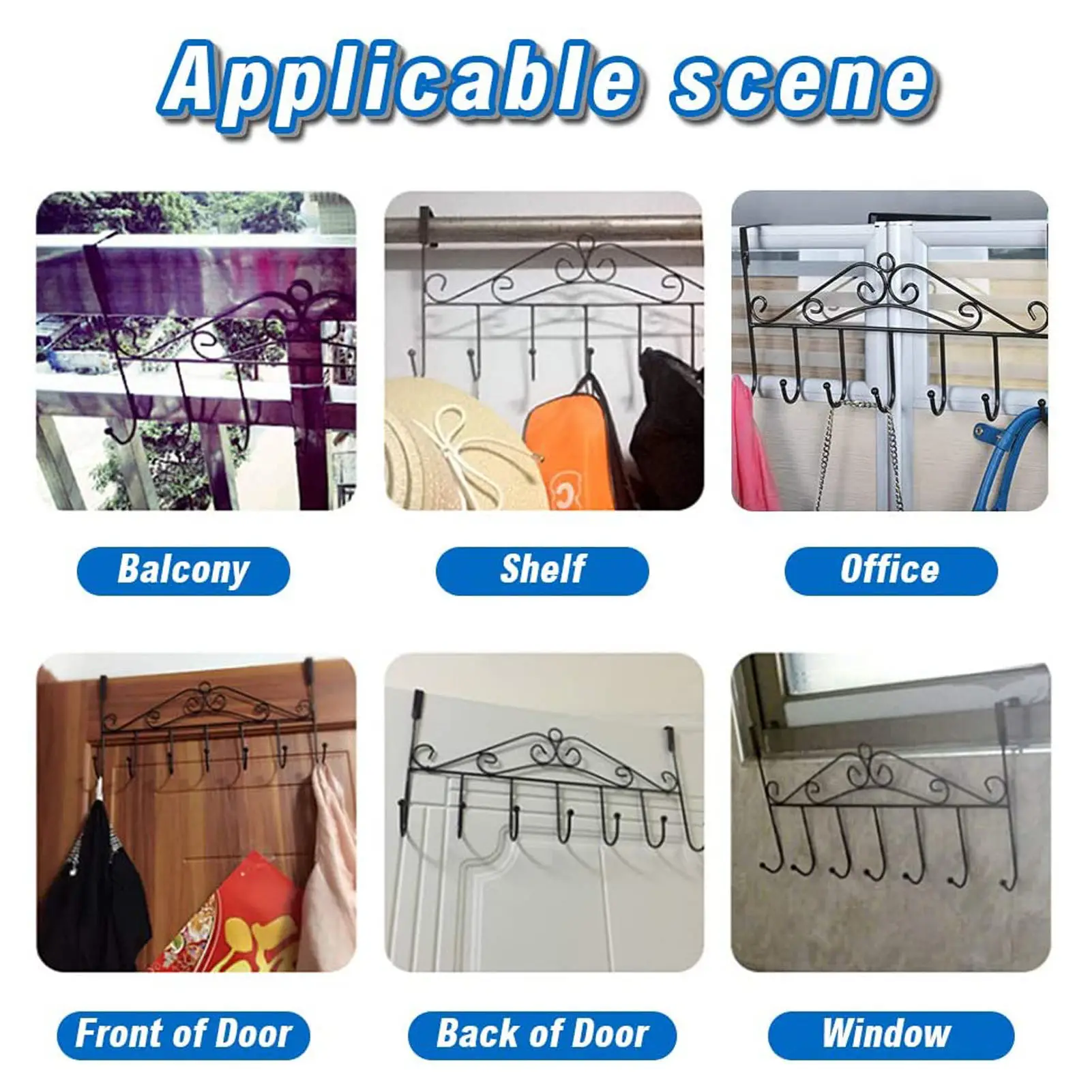 NISEVEN Wholesale Multifunction Hanging Rack Anti Rust Over the Door ...
