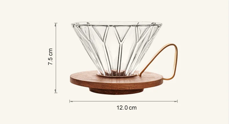 Zero Hero Prisma Walnut Dripper - Sustainable Coffee Tools