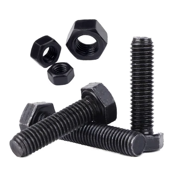 Black Hex Screw Bolts And Nuts Din933 M6 Bouten M10 Tuerca Y Perno ...