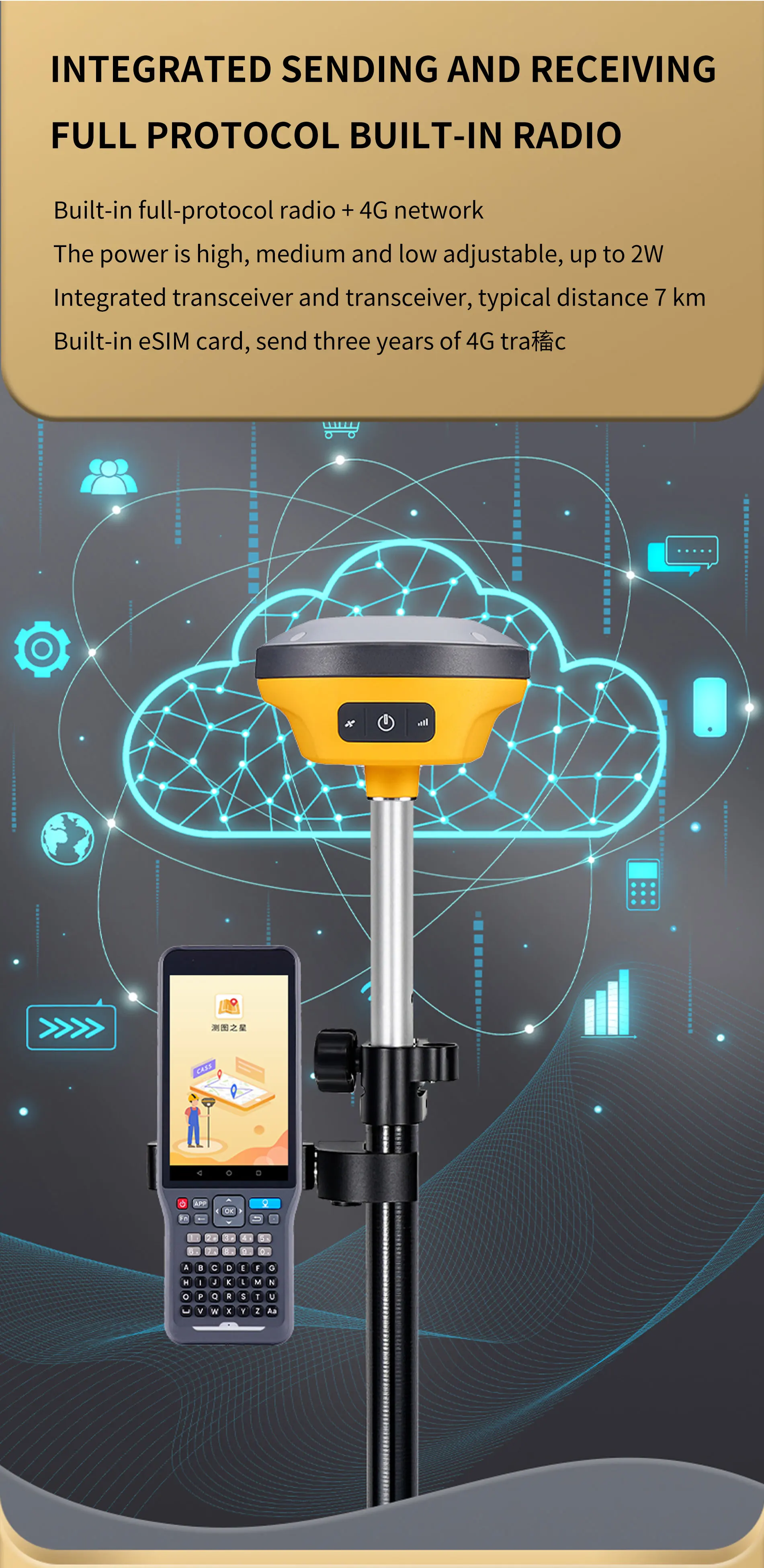 Hi Target V200 Gnss Rtk Base China Brand Gps Rtk Rover China Brand Gps ...