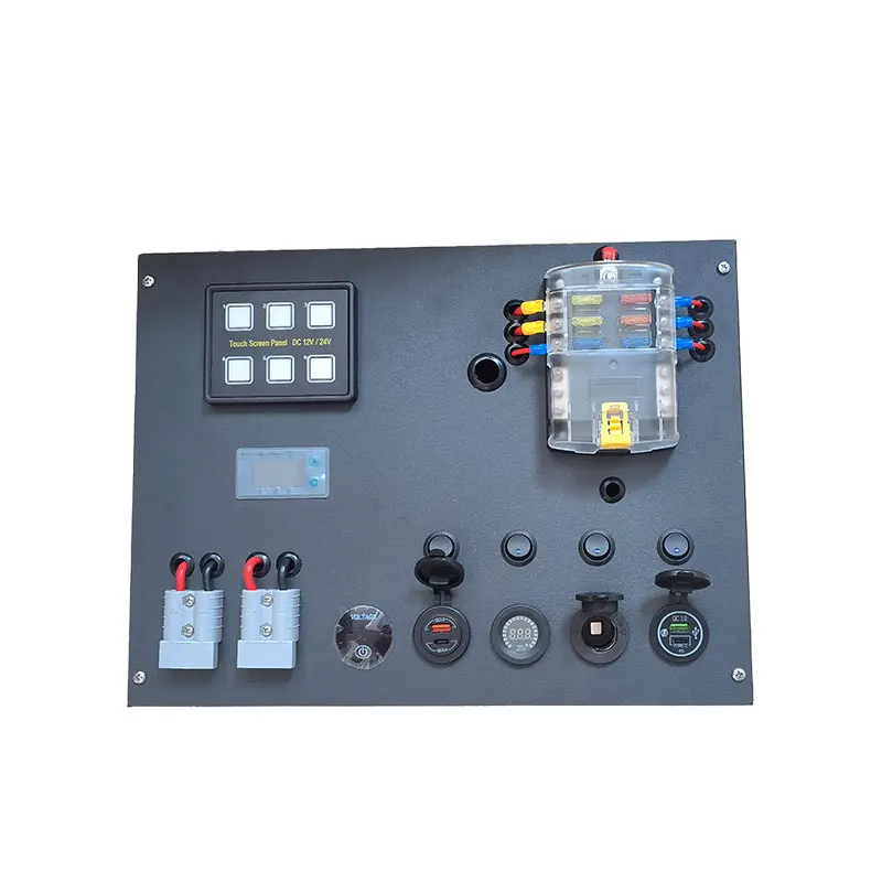New Custom 4WD Canopy Caravan DIY dual USB Voltmeter fuse box touch ...