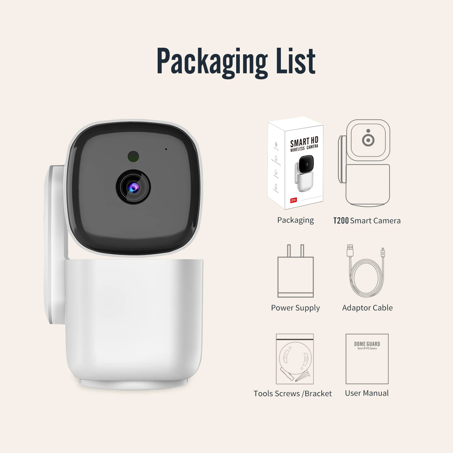 5G Dual Wifi 2MP Surveillance Camera - High Definition Security