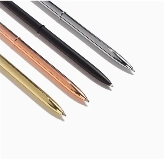 Metallic Skinny Gold Metal Pen - Perfect for Office & School