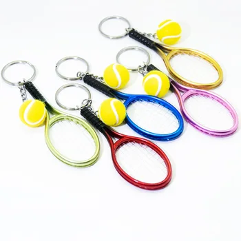 Tennis Ball Key Chain Tennis Racket And Ball Keychain Tennis Racquet ...
