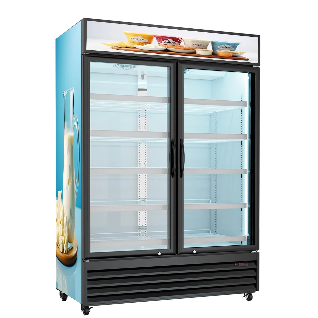 Single hot Glass Door Fridge