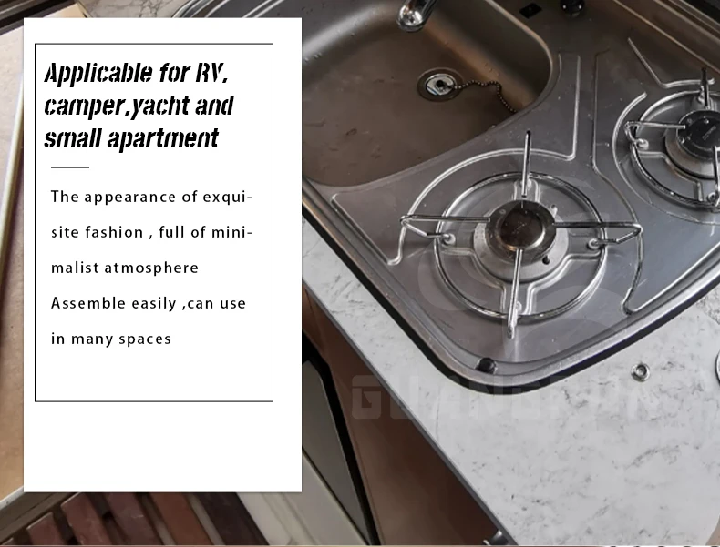 Dometic Type Stainless Steel 2 Burner RV Gas Stove