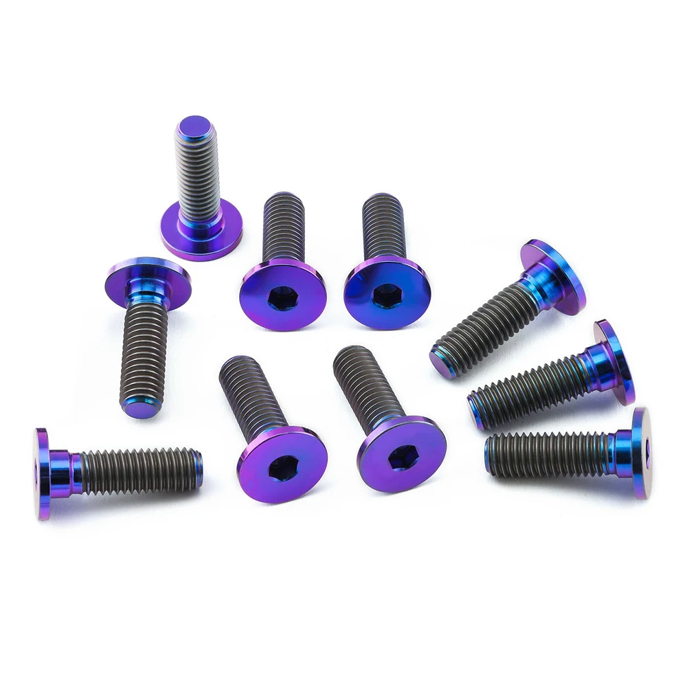 M3 G5 M5 Titanium Self Tapping Screws Grade 5 M3 6mm Burnt Red M5 X ...