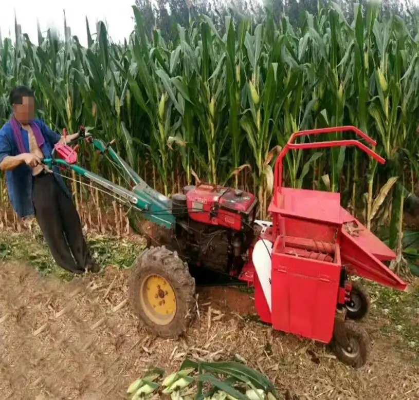 High Quality Efficiency Fresh Corn Mini Harvester Machine Maize ...
