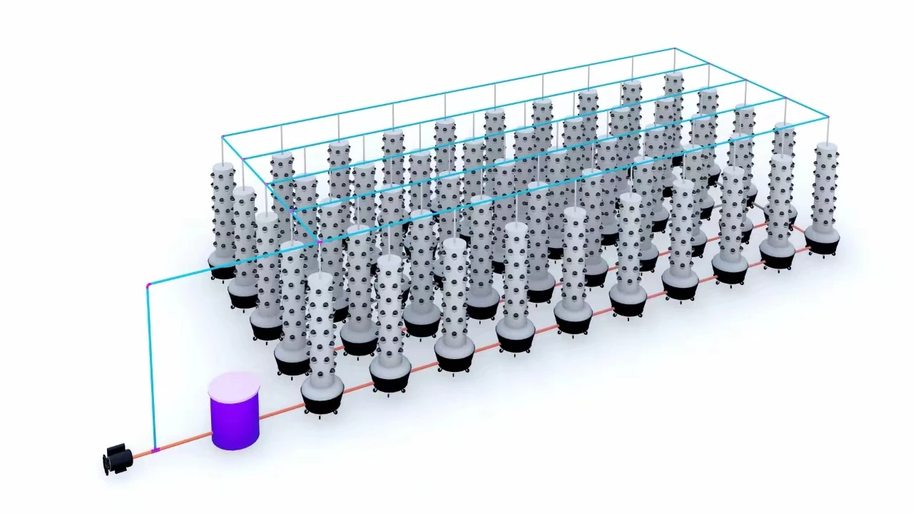 High Quality Hydroponic Grow System Vertical Design Automated Watering Hydroponic Growth Kit ...