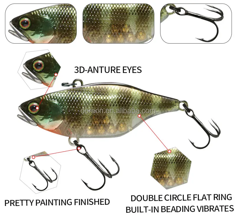 New Fishing Vibration 60mm 11.6g - Deep Sea Lures