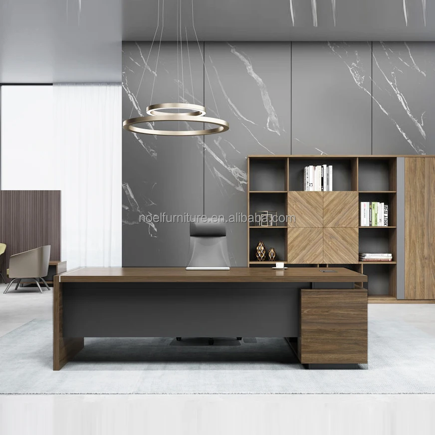 Modern L Shape Home Office Desk Luxury High End Executive Office Desk ...