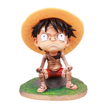 13cm Childhood Luffy Bandage Injury And Crying Scene One Piece Toys ...
