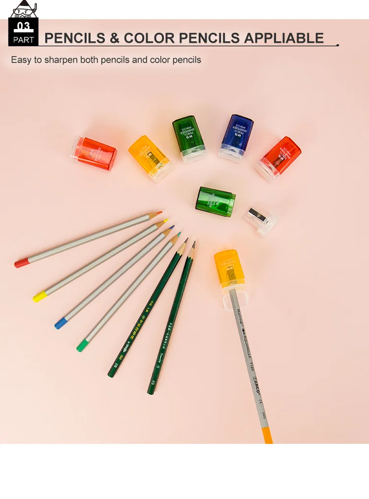 M & G Children Wooden Pencil Sharpener Single Hole Storage Pencil ...