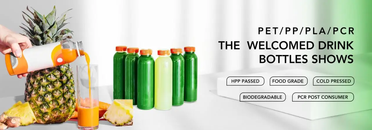 12oz 16 Oz Pla Biodegradable Bottle For Cold Press Juice Coffee 500 Ml ...