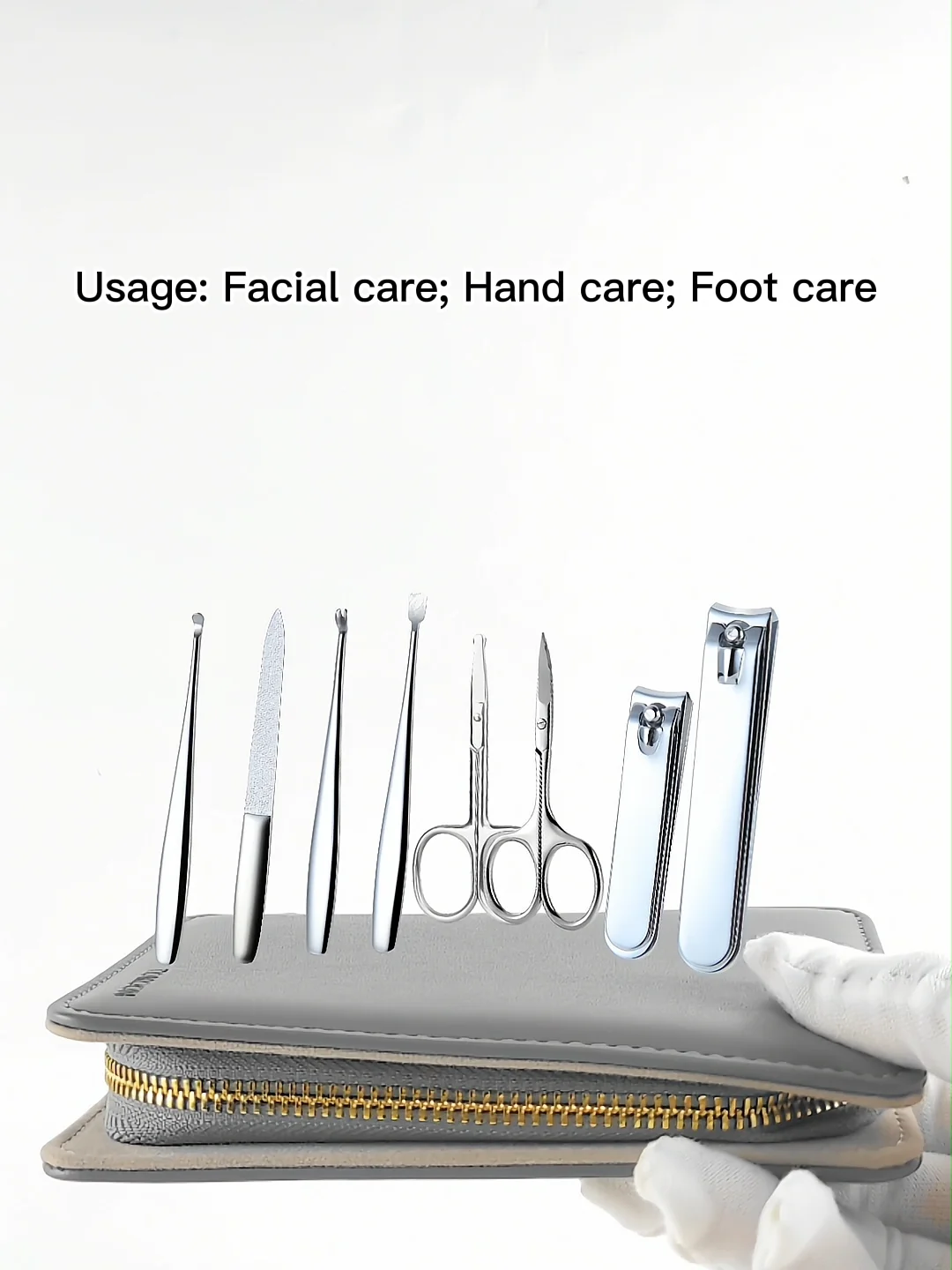 8 In 1 Pedicure Manicure Set Crystal Personal Nail Care Suit Beauty ...