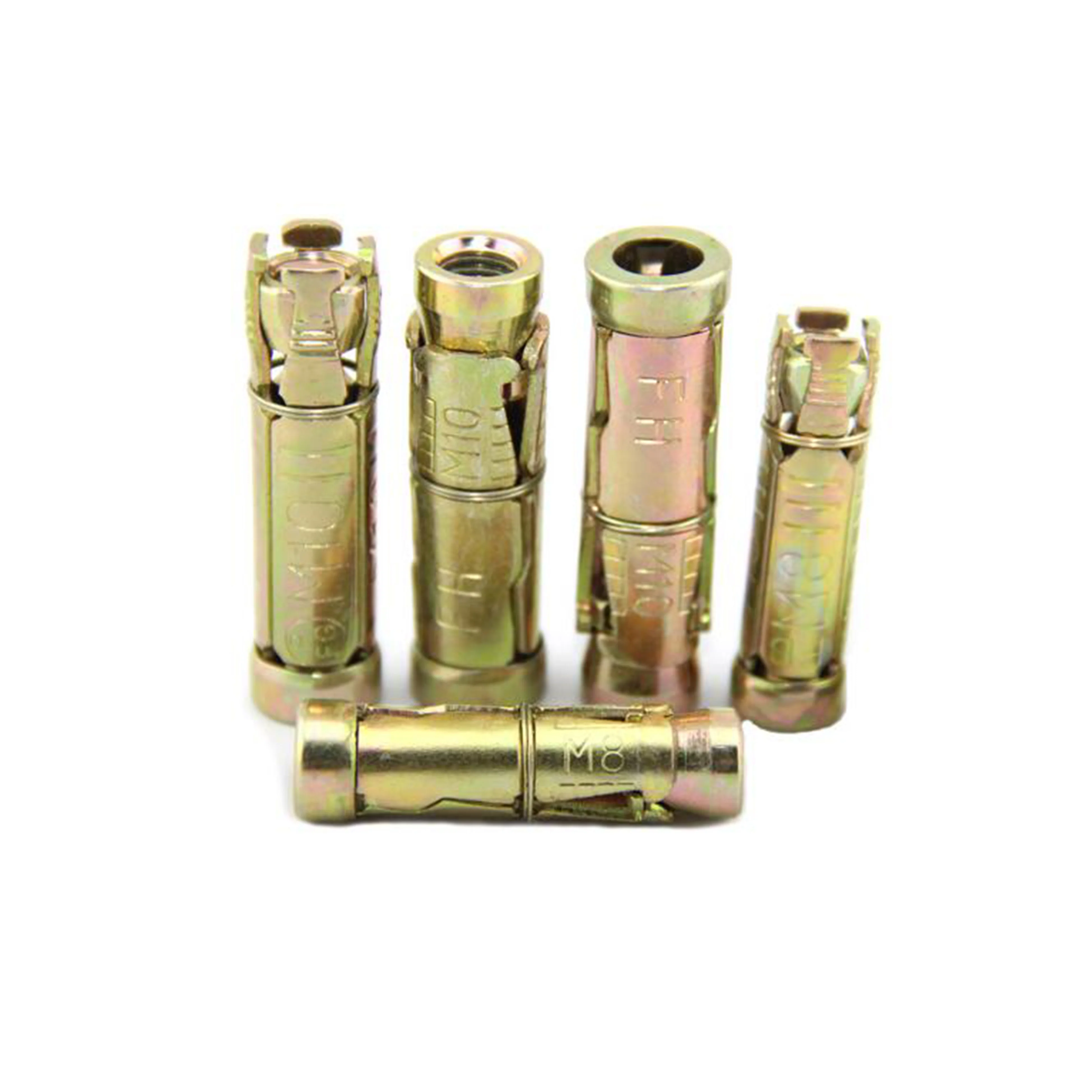 Yellow Zinc Plated Fix Anchor Bolt 3pcs 4pcs Expansion Bolt Fastener ...