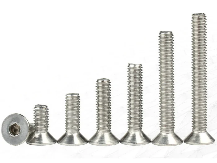 Din7991 Hex Socket Flat Head Cap Screw M2/m2.5/m3/m4*4/5/6/8/10/12/16 ...