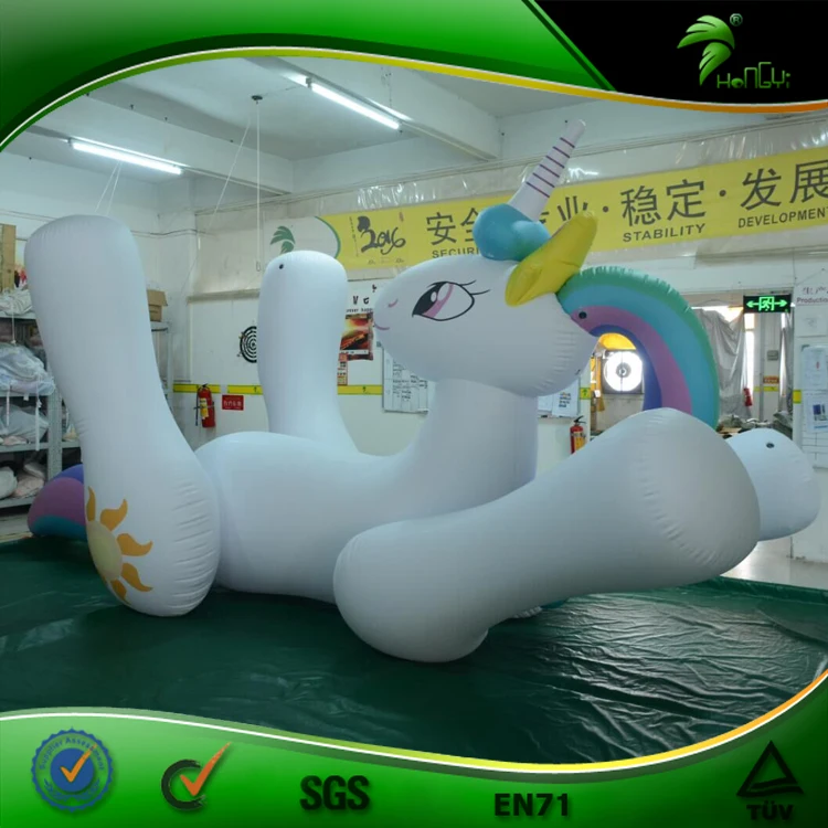 Hongyi Inflatable Animal Toy Giant Water Floating Unicorn PVC Swimming ...