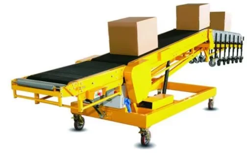 Truck Unloading System - Portable Grain Belt Loader Conveyor