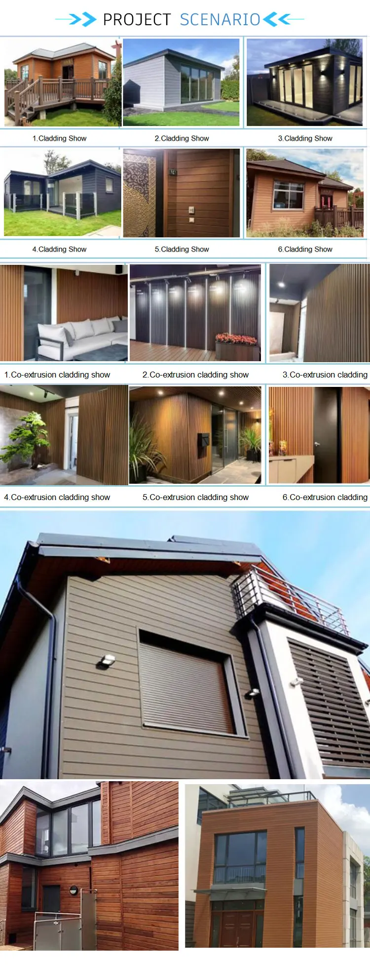 Modern Design Free Sample Custom Color Wpc Wall Board Wood Plastic Wall ...