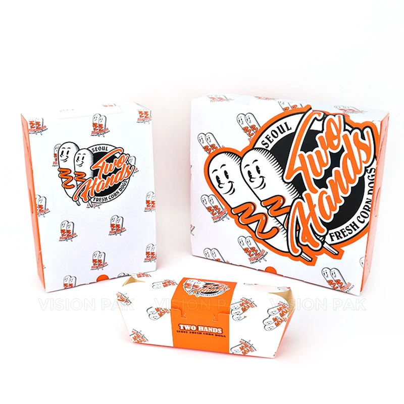 Custom Recycled Material Food Packaging - Slide Burger Box