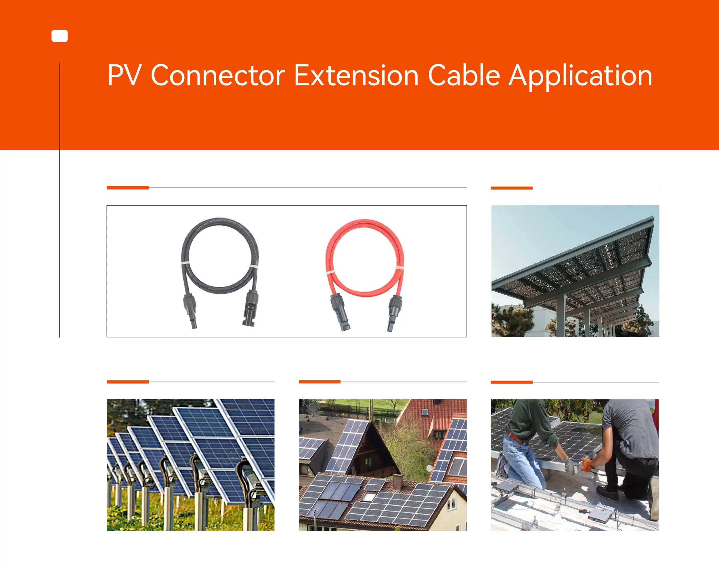 LONGI Solar Panels - Reliable PV Connector Extensions