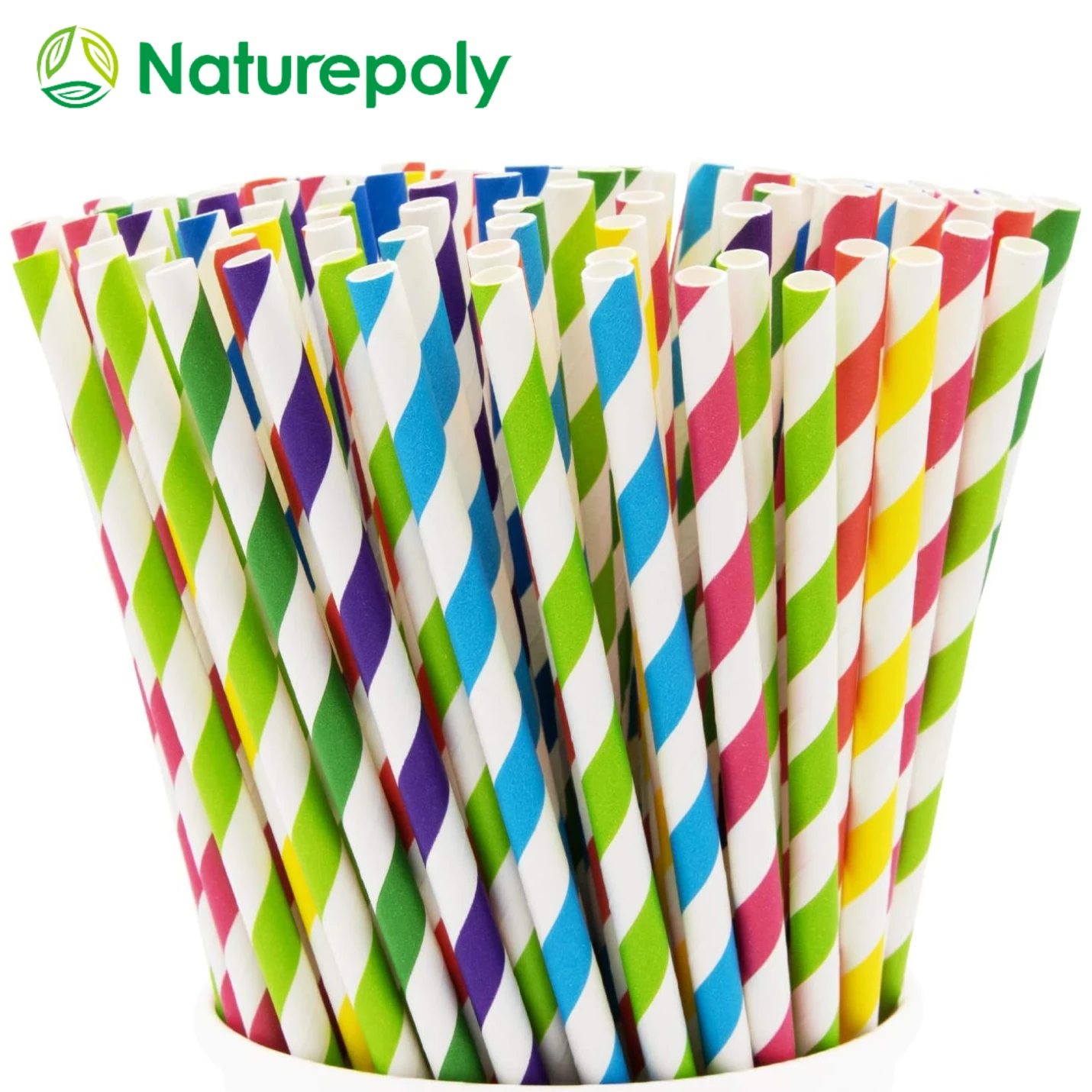 Eco-friendly Paper Drinking Straws Disposable Biodegradable Multi Color ...