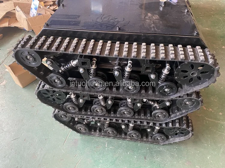 Full Set Rubber Tracked Chassis Walking On All Terrain In Stock For ...