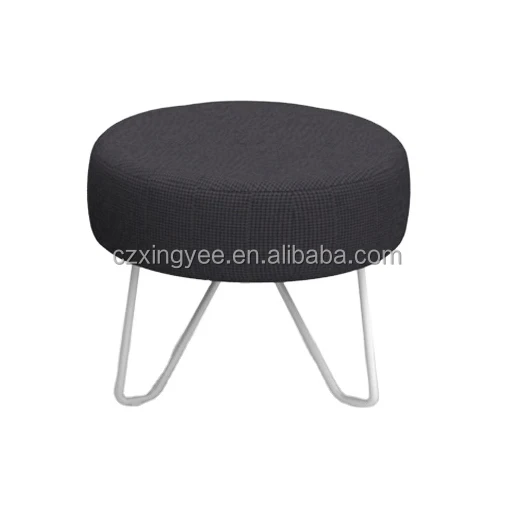 Modern Living Room Kindergarten Small Round Stools Customized Velvet ...